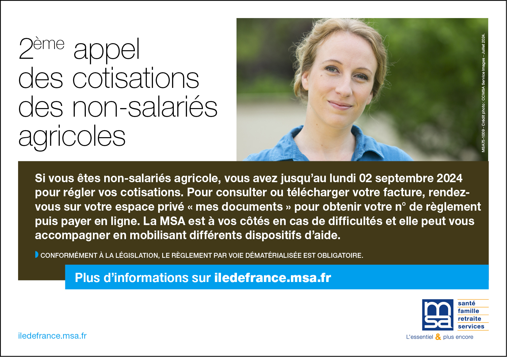 MSA - Ile de France accueil - MSA Ile de France